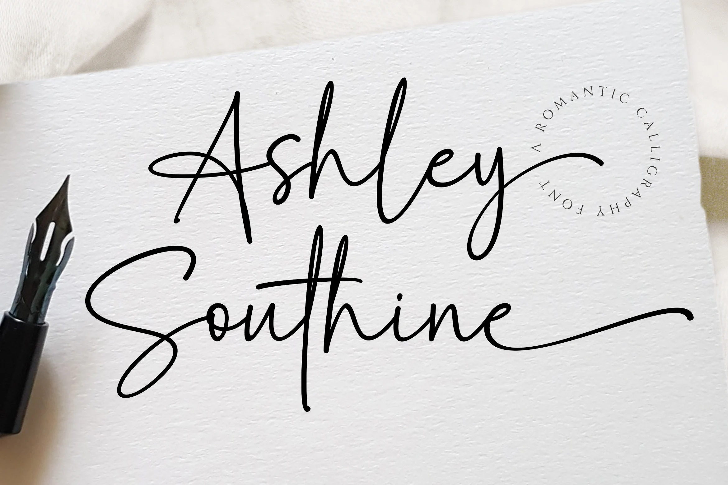 Ashley Southine – Elegant Handwritten Script Font for Wedding